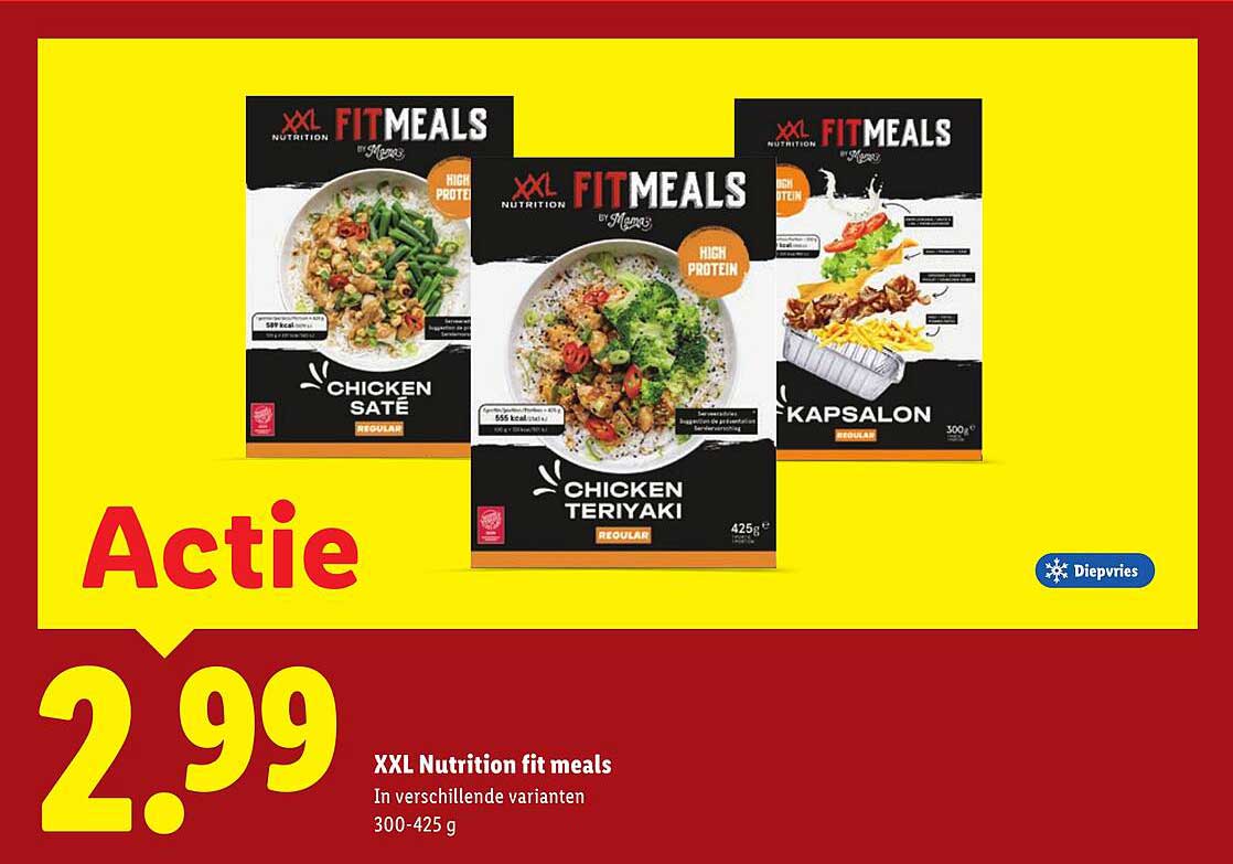 Xxl Nutrition Fit Meals Aanbieding bij Lidl - FolderFeest.nl