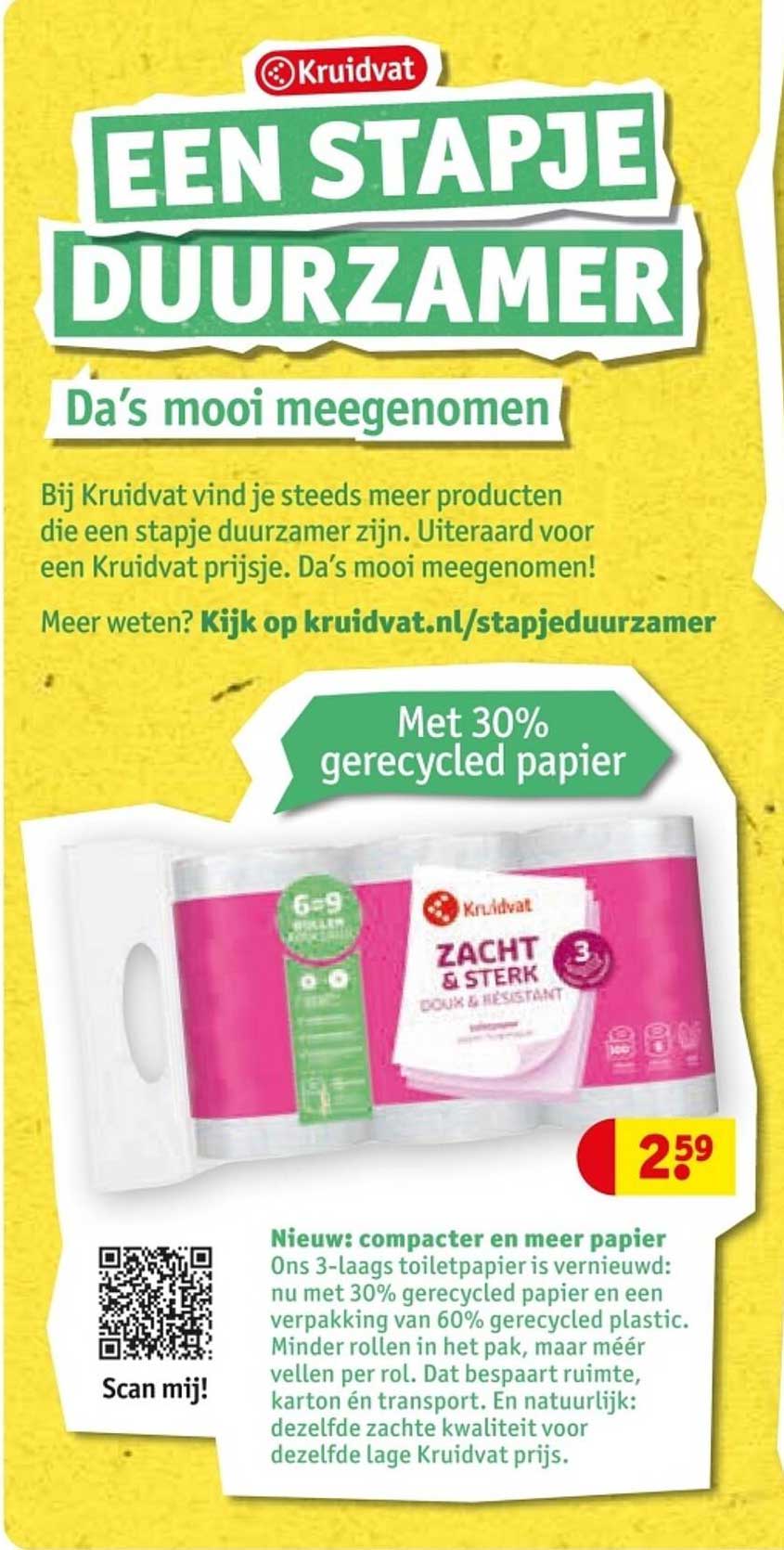 Zacht & Sterk Toiletpapier Aanbieding bij Kruidvat - FolderFeest.nl