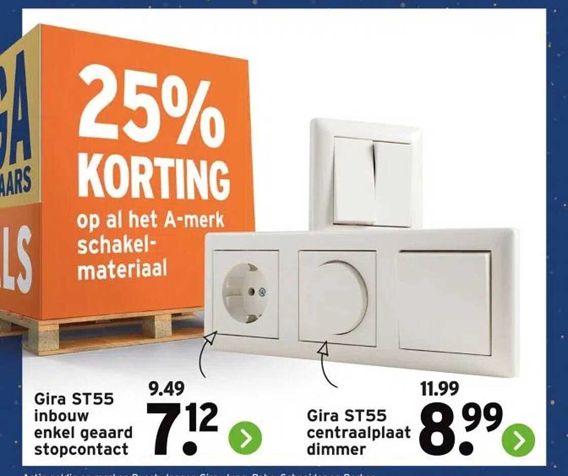 25% Korting Op Al Het A-Merk Schakel-Materiaal Aanbieding bij GAMMA ...
