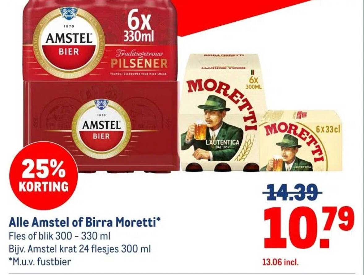 Birra Moretti Zero Aanbieding bij Sligro - FolderFeest.nl