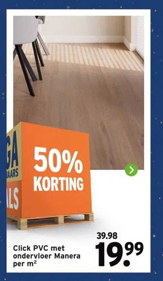 Click Pvc Met Ondervloer Manera Per M² Aanbieding bij GAMMA ...