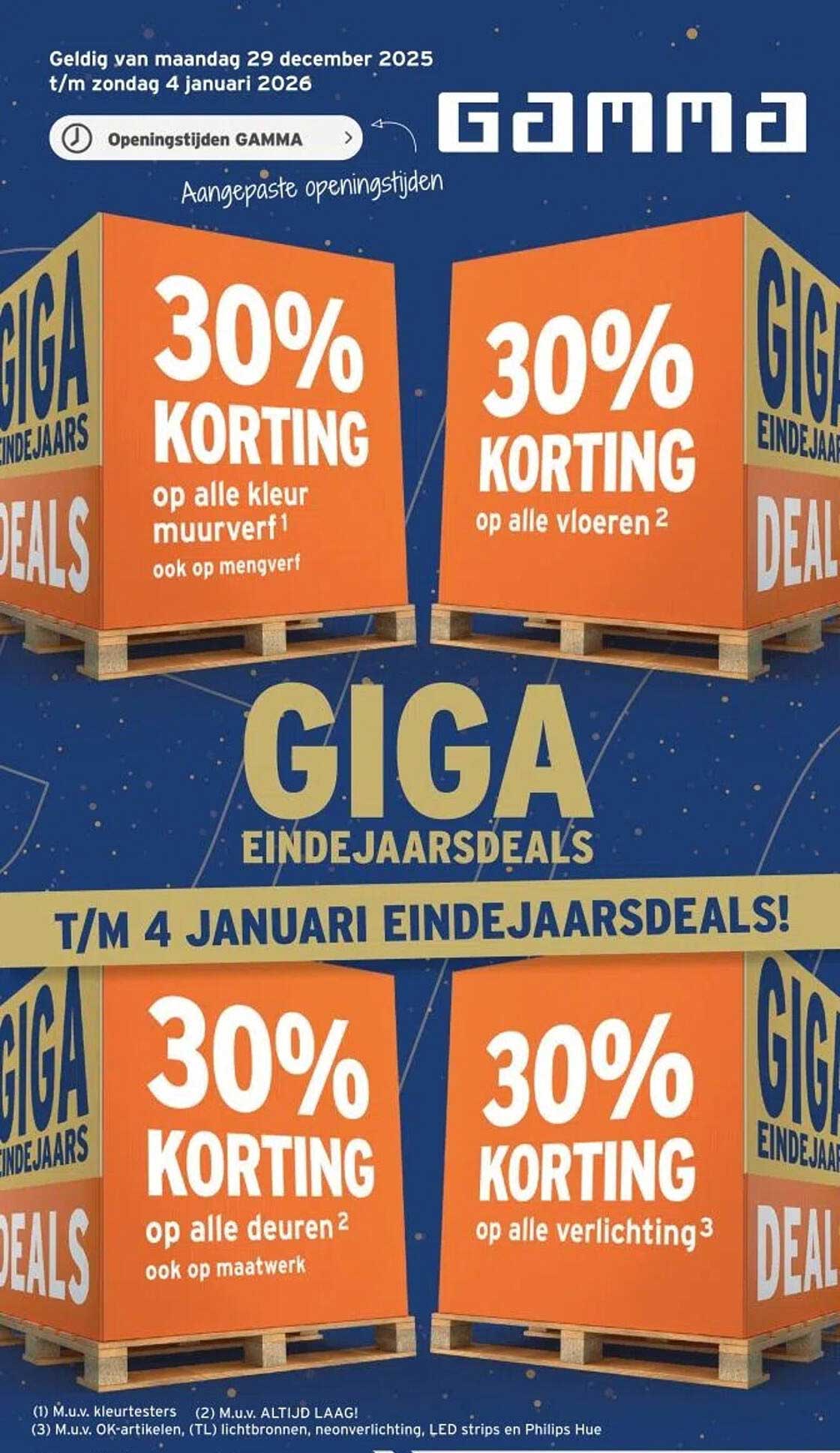 Giga Eindejaarsdeals: 30% Korting Op Alle Kleur Muurverf, Vloeren ...