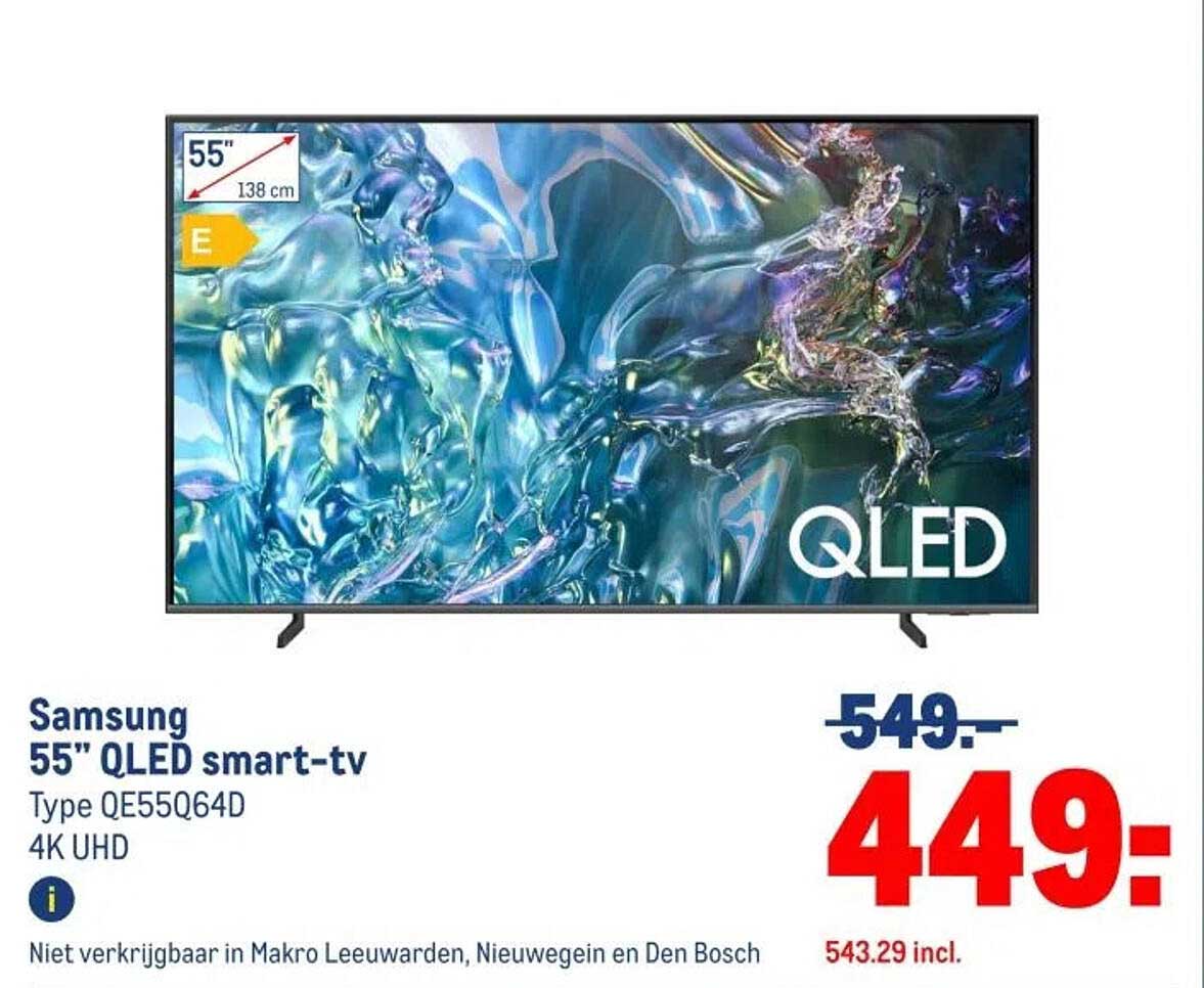 Samsung 65" Neo Qled Smart-Tv Aanbieding bij Makro - FolderFeest.nl