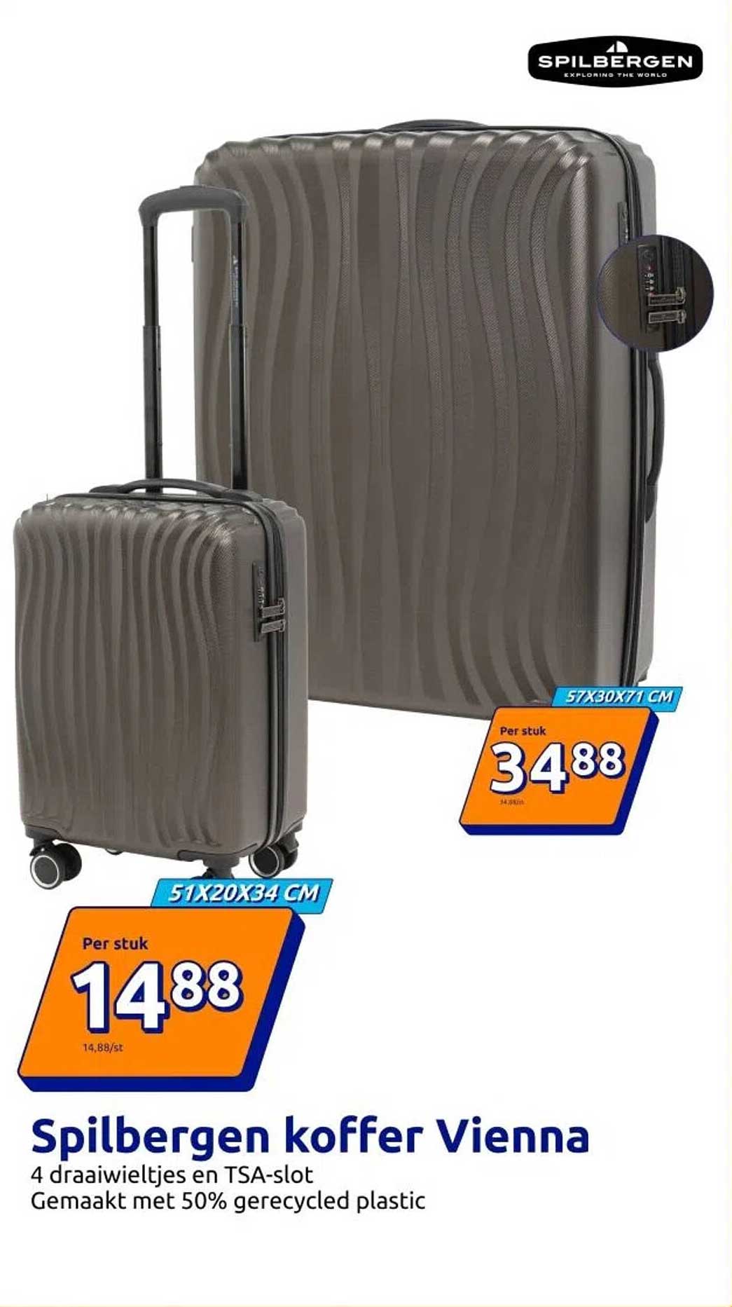 Spilbergen Koffer Vienna Aanbieding bij Action - FolderFeest.nl