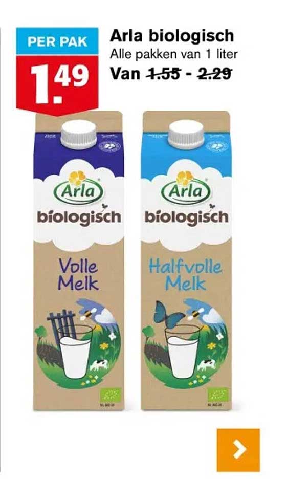 Arla Biologisch Aanbieding bij Hoogvliet - FolderFeest.nl