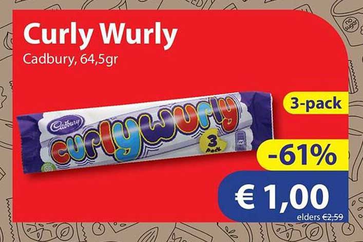 Curly Wurly Aanbieding bij Die Grenze - FolderFeest.nl
