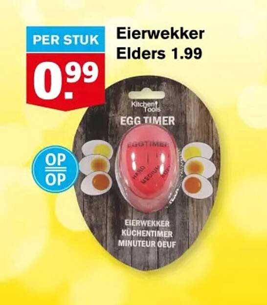 Eierwekker Elders 1.99 Aanbieding bij Hoogvliet - FolderFeest.nl