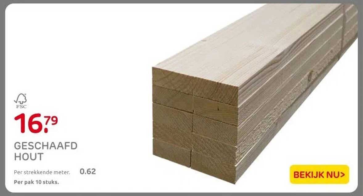 Geschaafd Hout aanbieding bij Praxis