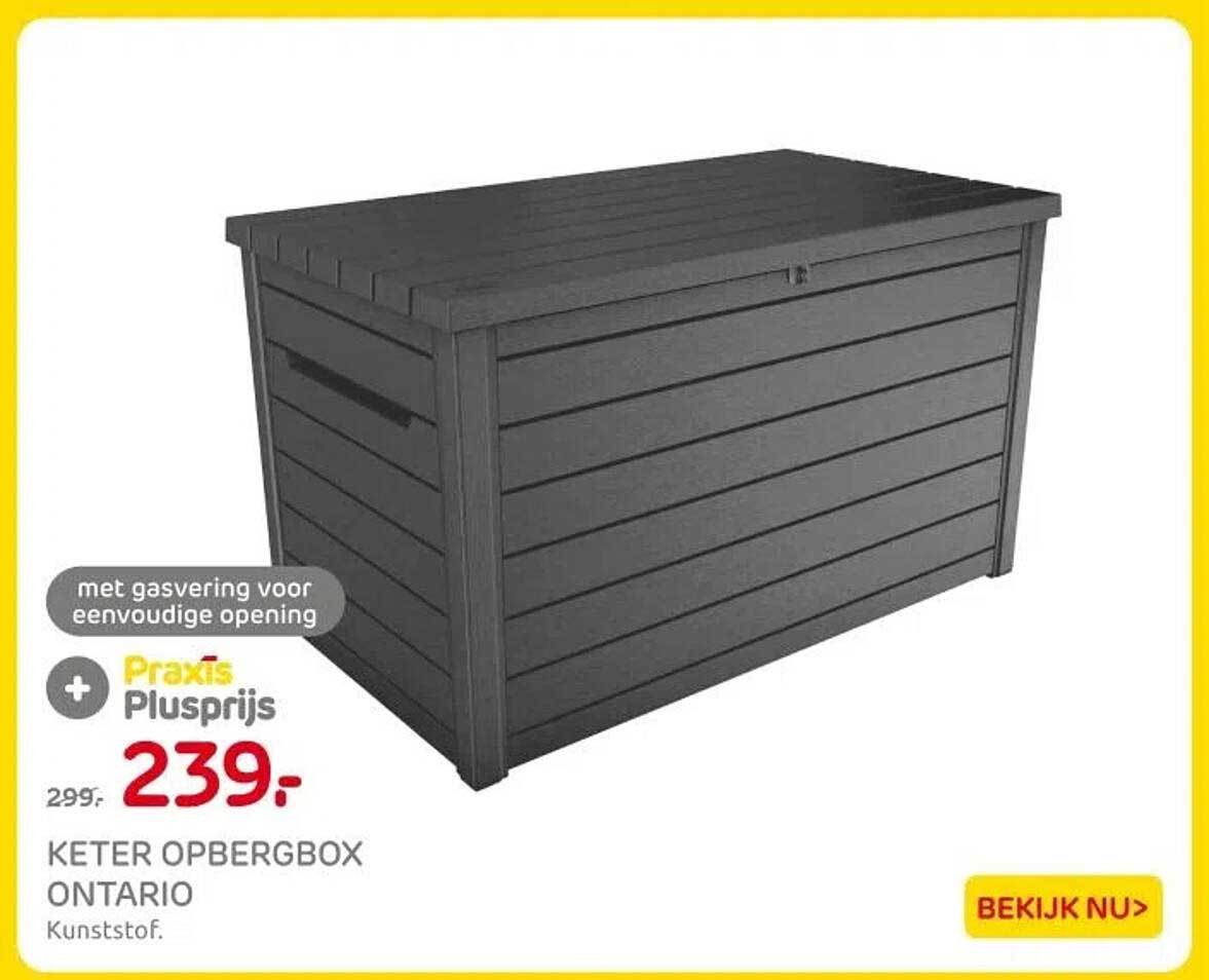 Keter Opbergbox Ontario aanbieding bij Praxis