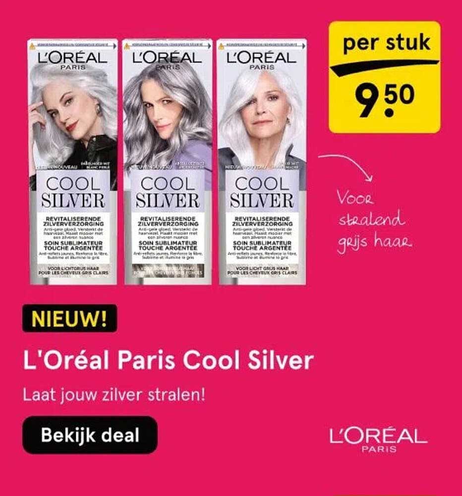 L'oréal Paris Cool Silver Aanbieding bij Etos - FolderFeest.nl