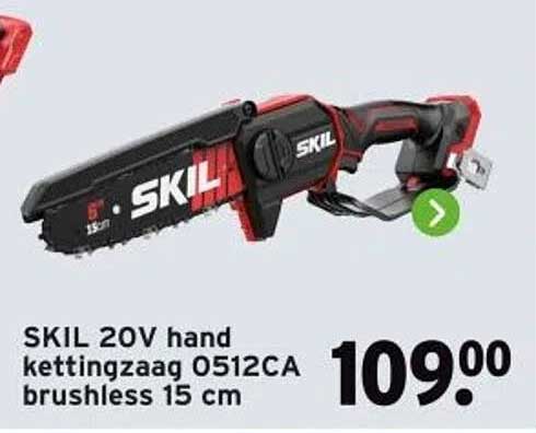 Skil 20V Hand Kettingzaag 0512Ca Brushless 15 Cm aanbieding bij GAMMA