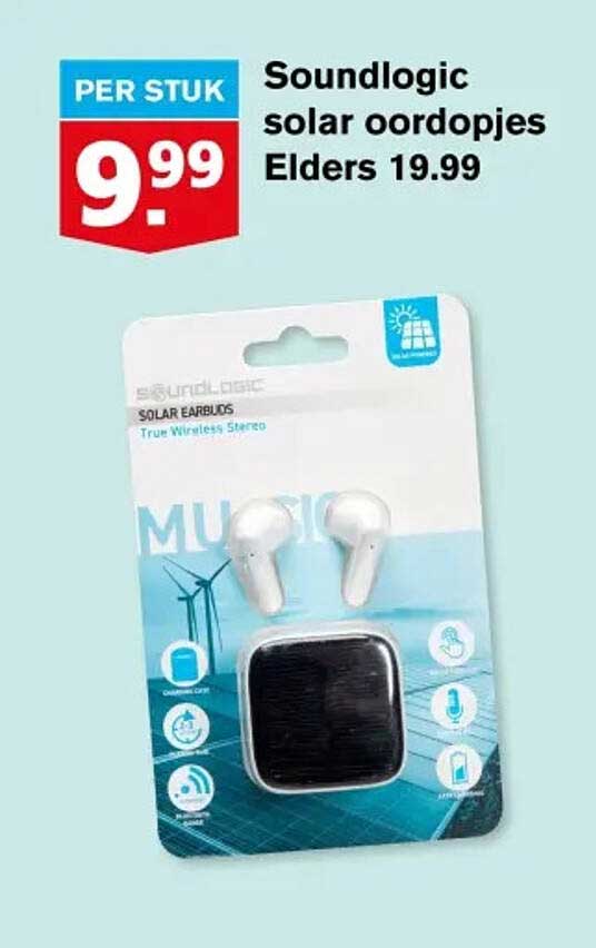 Soundlogic Solar Oordopjes aanbieding bij Hoogvliet