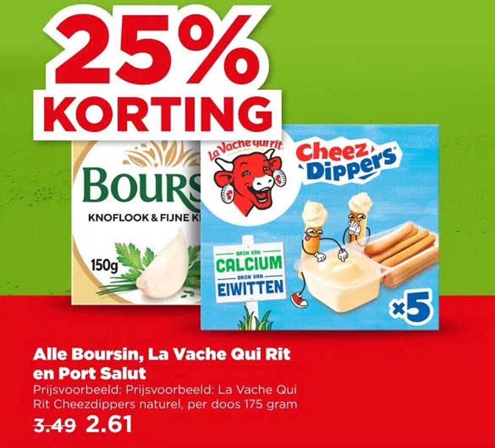 Alle Boursin, La Vache Qui Rit En Port Salut 25% Korting Aanbieding bij ...
