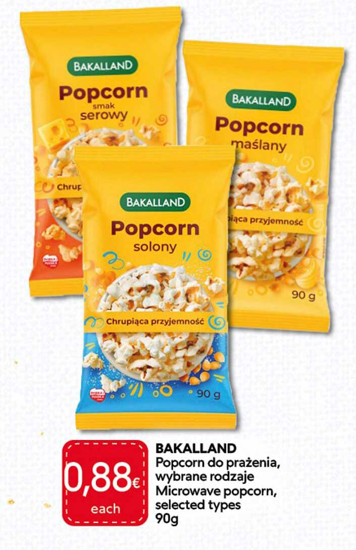 Bakalland Popcorn Do Prażenia, Wybrane Rodzaje Microwave Popcorn ...
