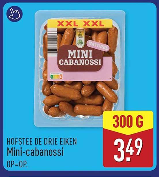 Hofstee De Drie Eiken Mini-Cabanossi Aanbieding bij ALDI - FolderFeest.nl