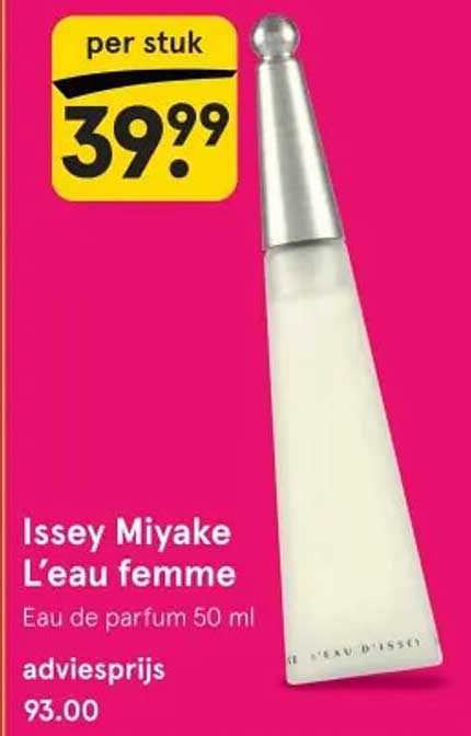 Issey Miyake L’eau Femme Eau De Parfum 50 Ml Aanbieding bij Etos ...