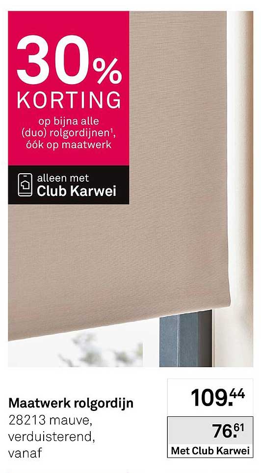 Maatwerk Rolgordijn 28213 Mauve, Verduisterend, Vanaf 30% Korting Op ...