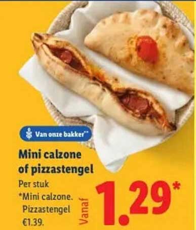 Mini Calzone Of Pizzastengel Aanbieding bij Lidl - FolderFeest.nl