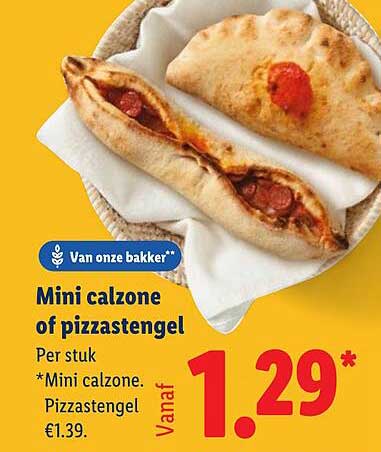Mini Calzone Of Pizzastengel Aanbieding bij Lidl - FolderFeest.nl