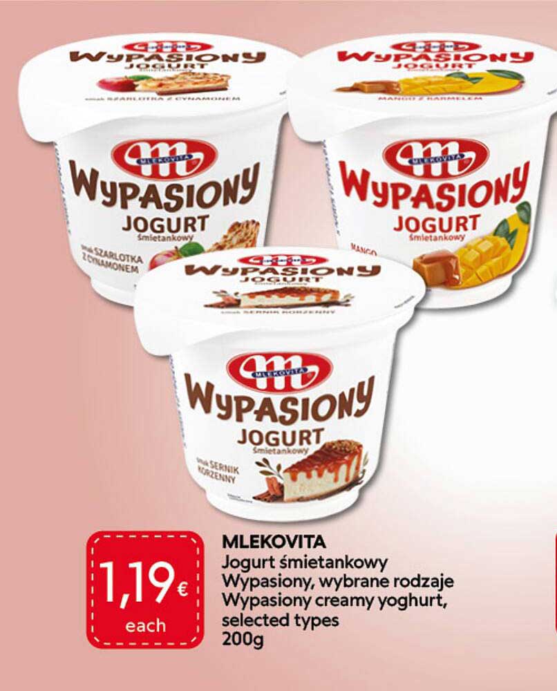 Mlekovita Jogurt Śmietankowy Wypasiony, Wybrane Rodzaje Wypasiony ...