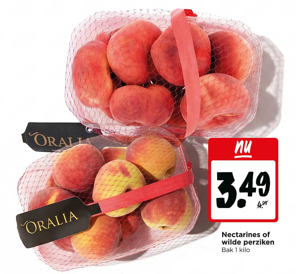 Nectarines Of Wilde Perziken Bak 1 Kilo Aanbieding bij Jumbo ...