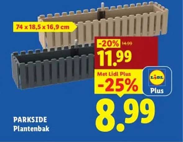 Parkside Plantenbak Aanbieding bij Lidl - FolderFeest.nl