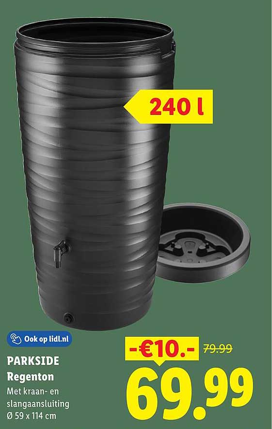 Parkside Regenton Aanbieding bij Lidl - FolderFeest.nl