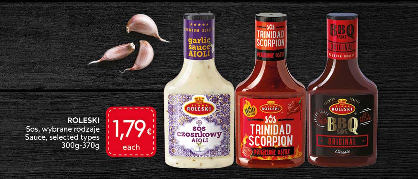 Roleski Sos, Wybrane Rodzaje Sauce, Selected Types 300G-370G Aanbieding ...