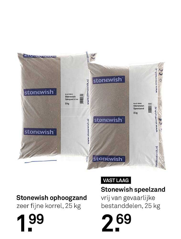 Stonewish Ophoogzand Zeer Fijne Korrel, 25 Kg Aanbieding bij Karwei ...