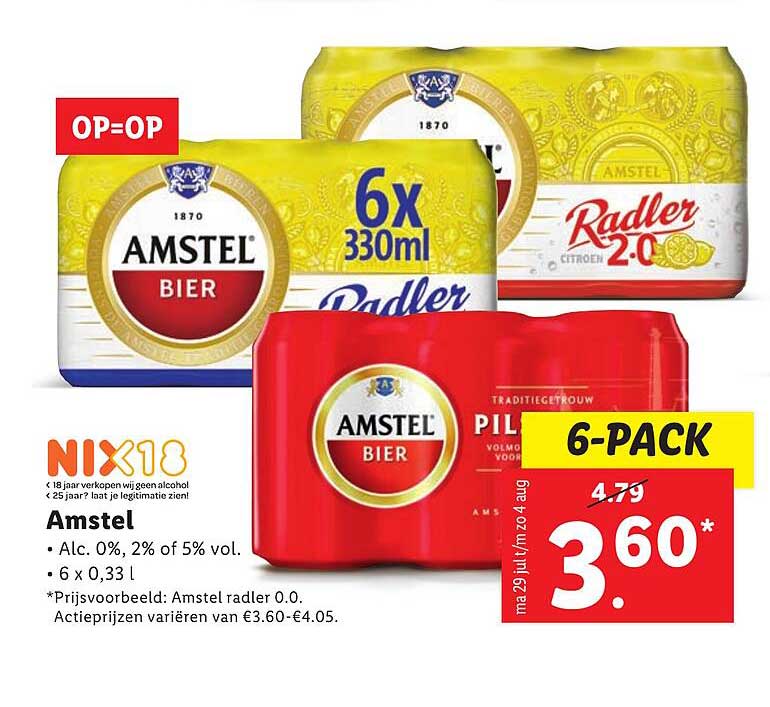 Amstel 6-Pack Aanbieding bij Lidl - FolderFeest.nl