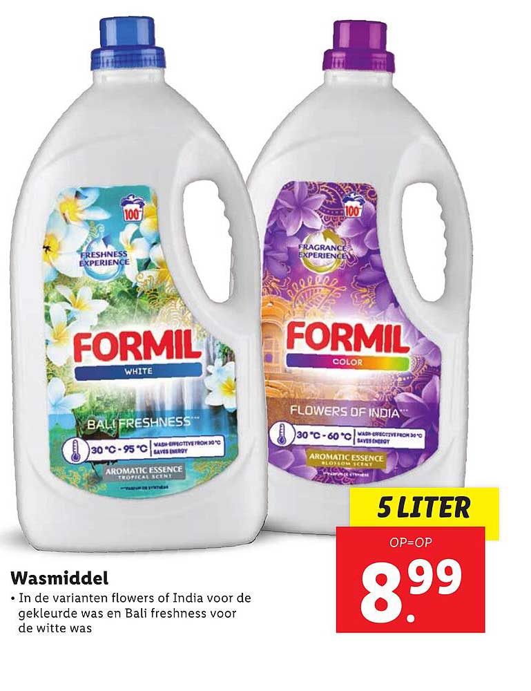 Formil Wasmiddel aanbieding bij Lidl