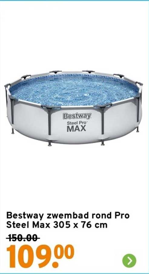 Bestway Zwembad Rond Pro Steel Max 305 X 76 Cm aanbieding bij GAMMA