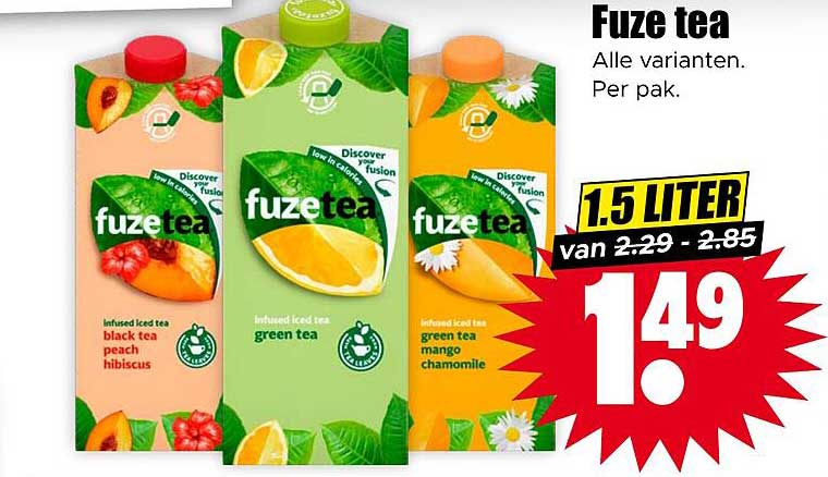 Fuze Tea aanbieding bij Dirk