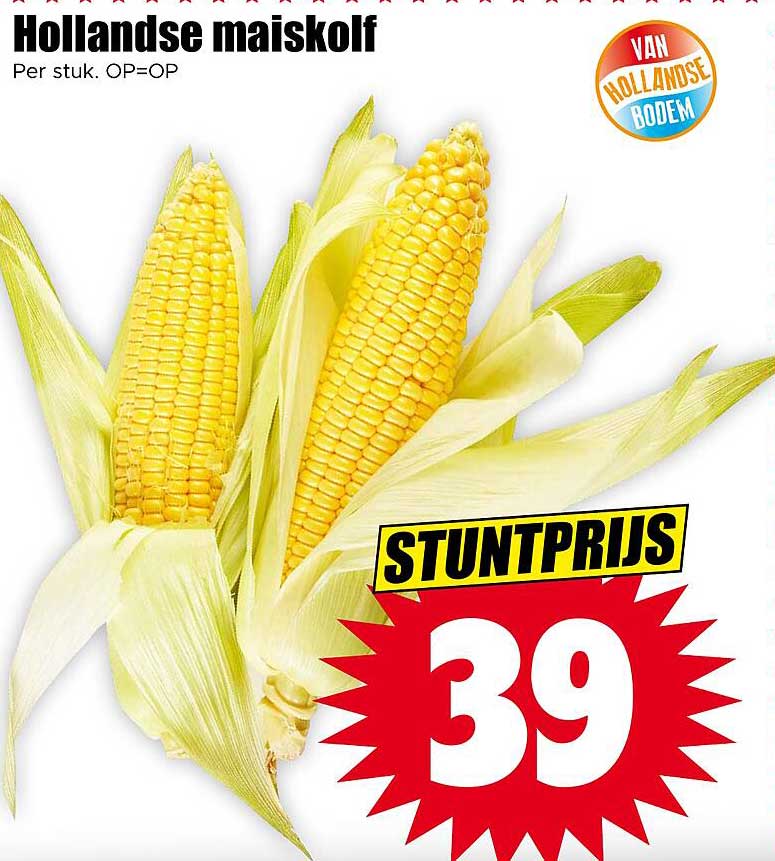 Hollandse Maïskolf Aanbieding bij Dirk - FolderFeest.nl
