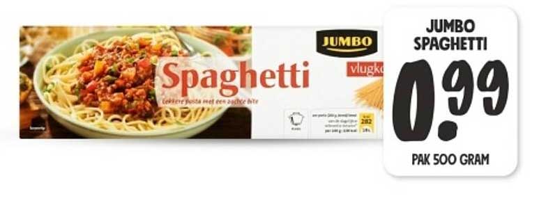 Jumbo Spaghetti Aanbieding bij Jumbo - FolderFeest.nl