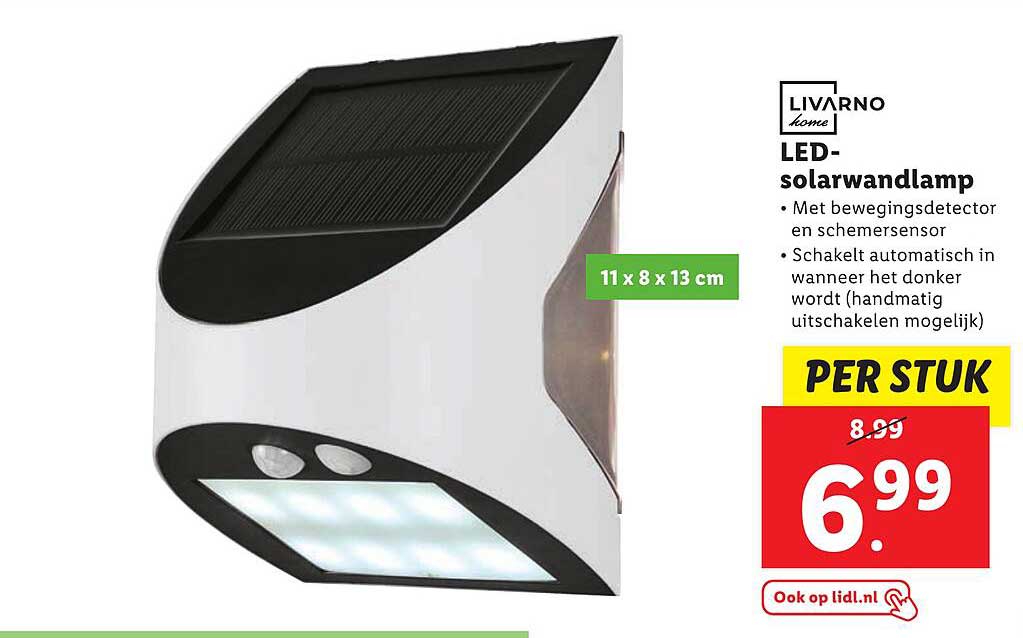 Led-Solarwandlamp Aanbieding bij Lidl - FolderFeest.nl