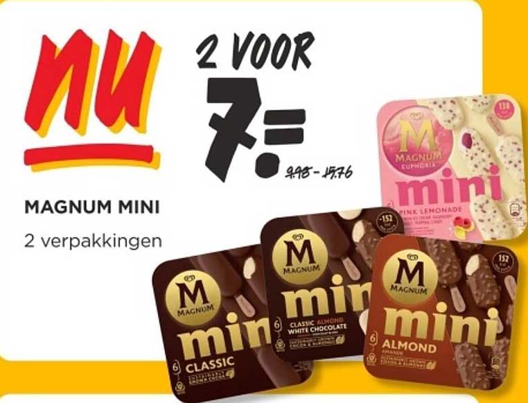 Magnum Mini Aanbieding bij Jumbo - FolderFeest.nl