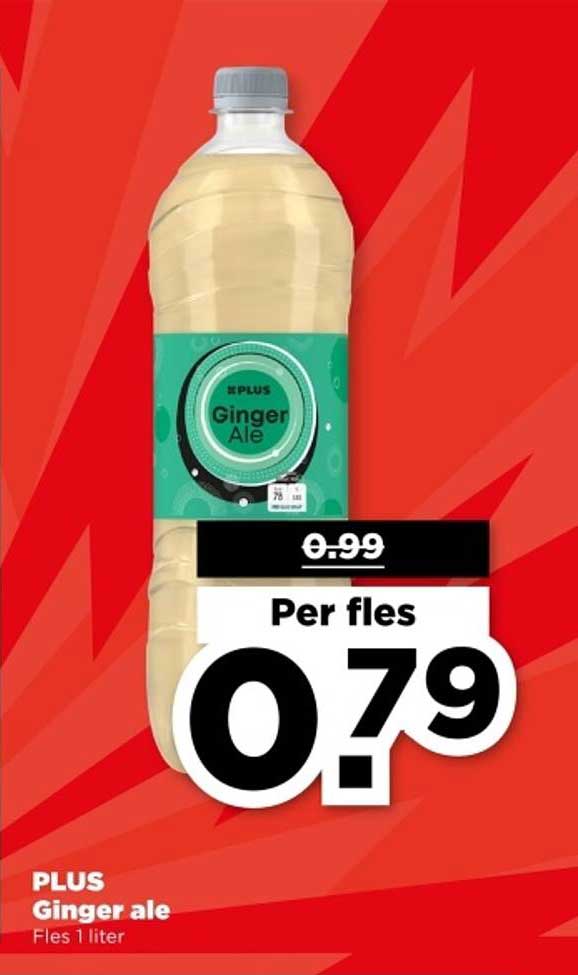 Plus Ginger Ale Aanbieding bij PLUS - FolderFeest.nl