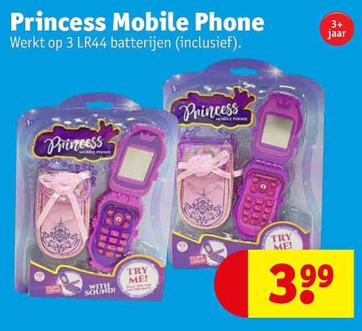 Princess Mobile Phone Aanbieding bij Kruidvat - FolderFeest.nl